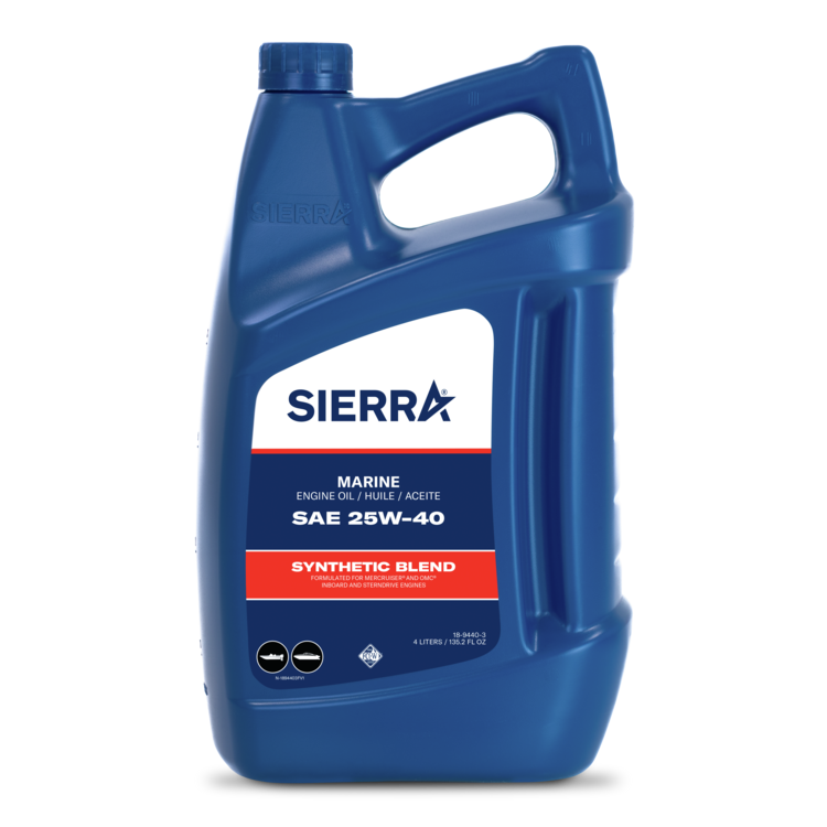 25W40 FC-W Synthetic Blend Boat Engine Oil-18-9440-3 | SierraParts.com ...
